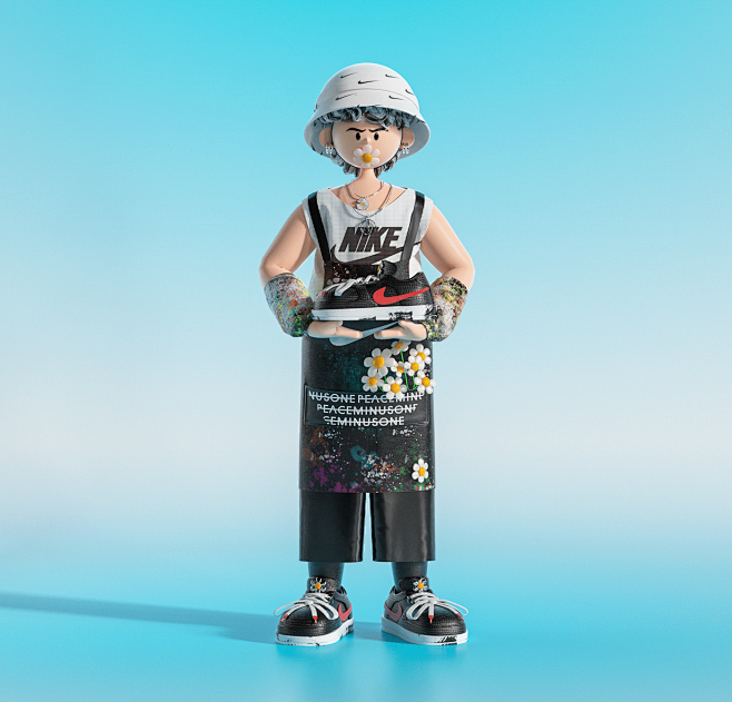 c4d IP nft Nike octane 卡通形象 潮玩