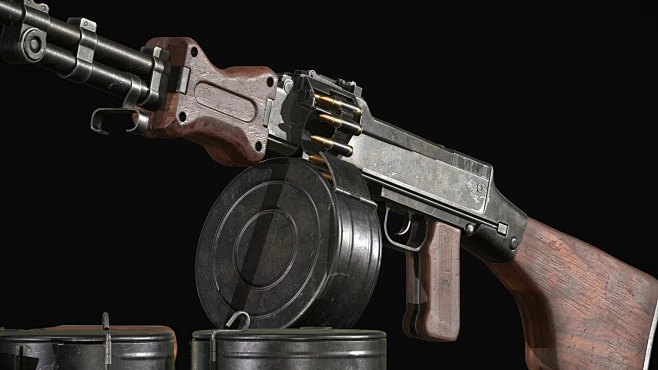 RPD machine gun, Artur J : Textrure: 4096x4096 Project site: http ...