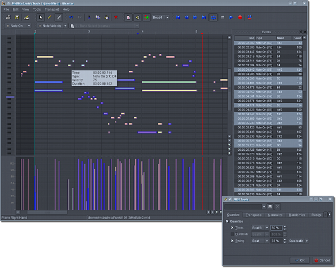 Qtractor - An Audio/MIDI multi-track sequencer - Screenshots