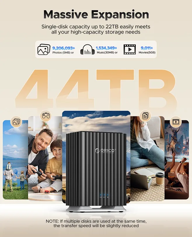 amazon-orico-2-bay-hard-drive-enclosure-usb-c-plug-and-play-das