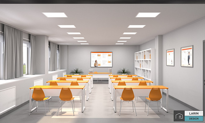 class design Interior study training center КАБИНЕТ Учебный центр класс ...