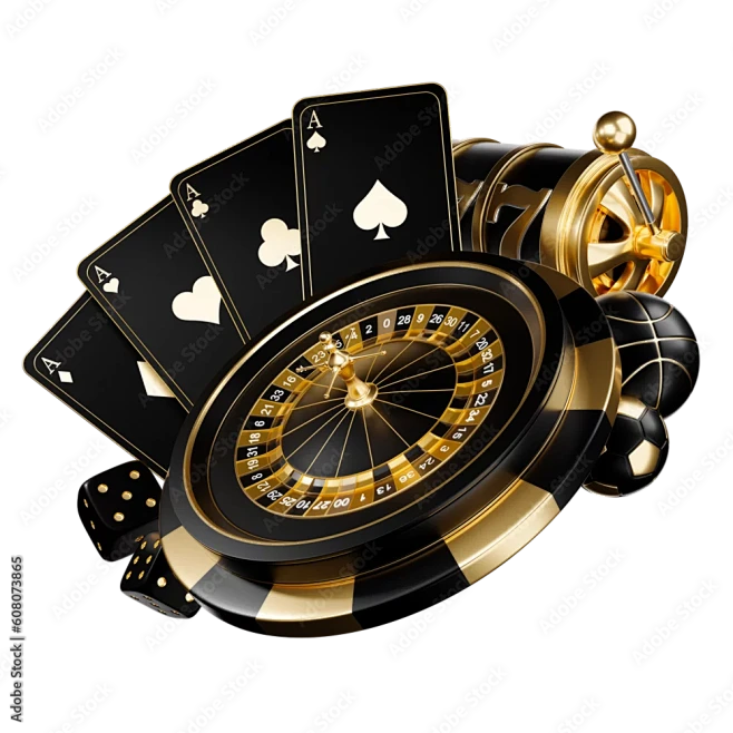 black gold roulette 777 slot machine ace card poker chip casino gamble ...