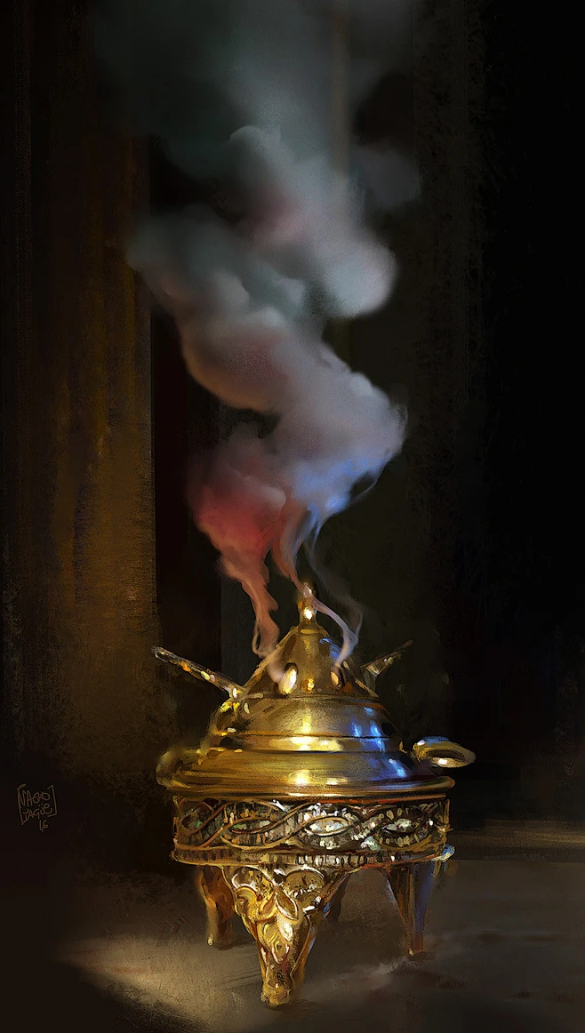 Magical Brazier, Nacho Yagüe : Hi all. Here's a piece I did for a ...