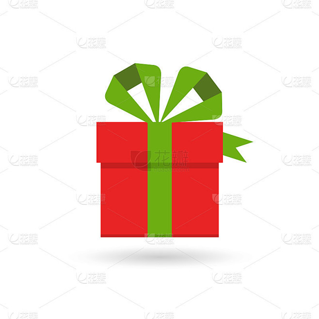 Gift box exploding with sparkle Vector flat icon i