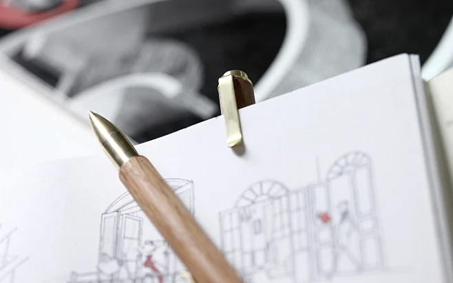 retro-essential pen is a beautifully crafted design made from brass and ...