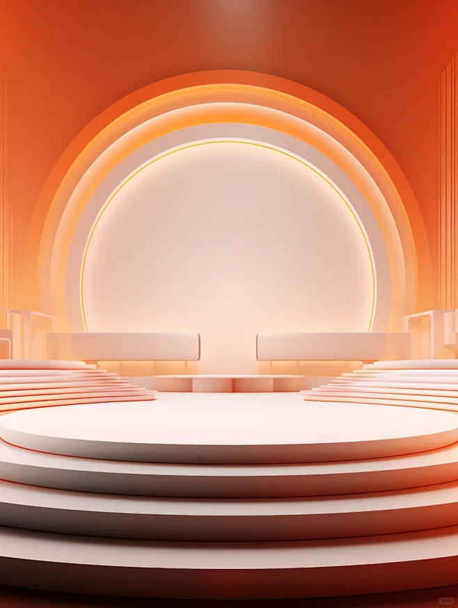 AI制作c4d风格的展台，p产品神器-花瓣网