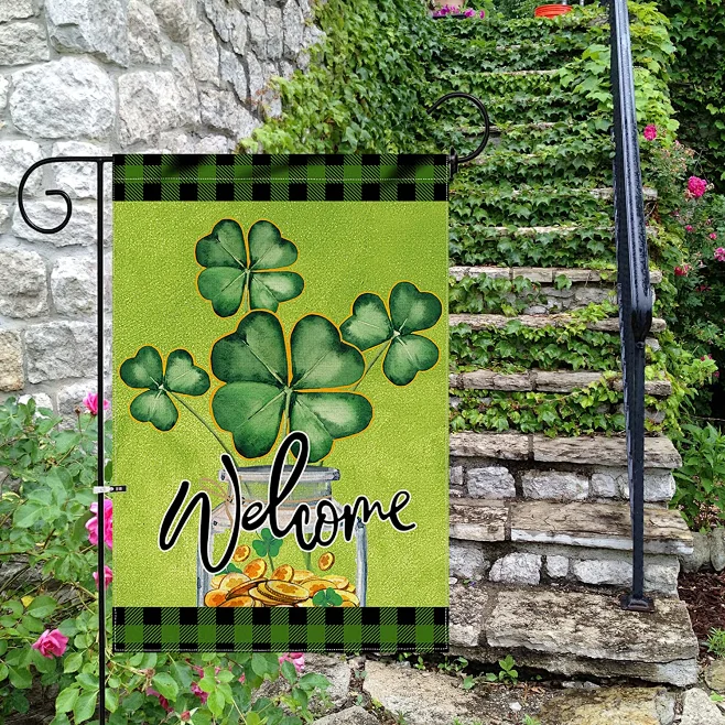 Amazon.com : pinata St Patricks Day Garden Flag 12x18 Double Sided ...