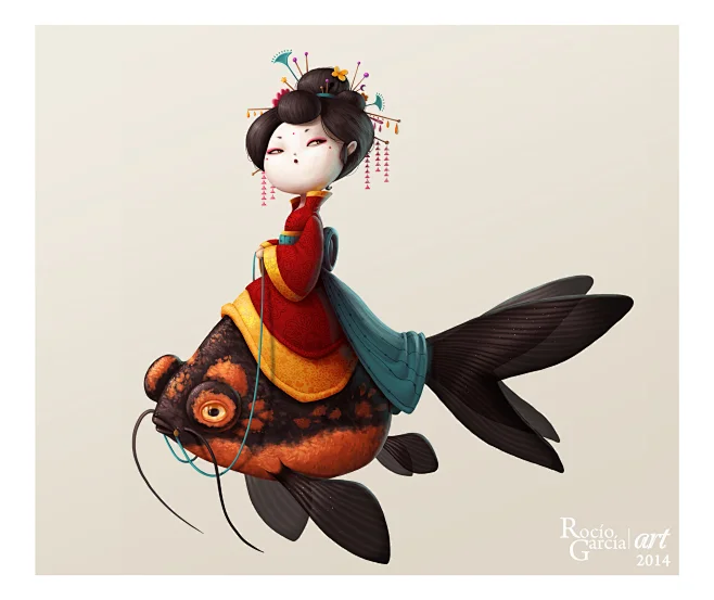 ★Geisha Fish★, Rocío García ART : ★Geisha Fish★ by Rocío García ART on ...