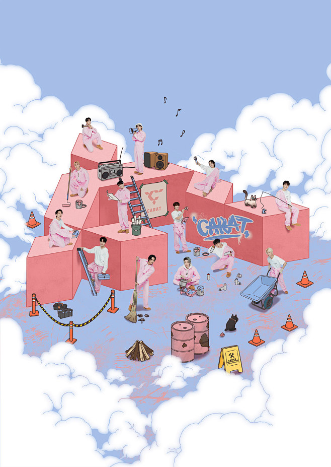 carat land Seventeen seventeen poster 세븐틴 세븐틴 콘서트 포스터