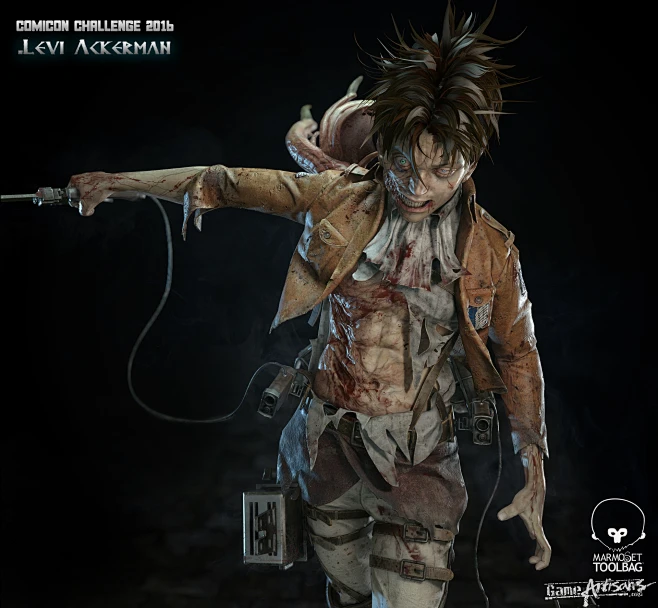 進擊的巨人_兵長_里維阿克曼/Attack on Titan_Levi Ackerman, violic chen : 這是今年參加comicon challenge2016的比賽作品，希望 ...