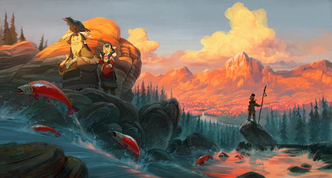 Up the stream-花瓣网