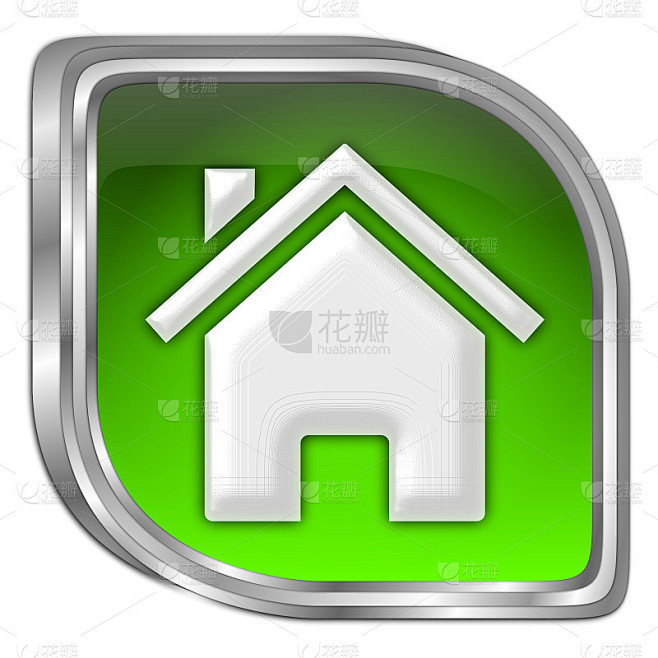 Home按钮- 3D插图