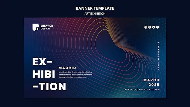Art exhibition banner template Free Psd-花瓣网