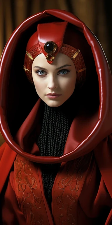 Closeup extraordinary Padmé Amidala from Star Wars minimalistic ...