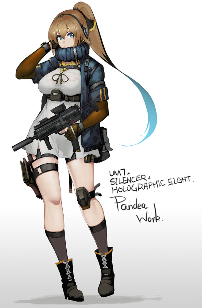 2017081800#枪娘#少女前线#MP7#立绘#Pandea_work#