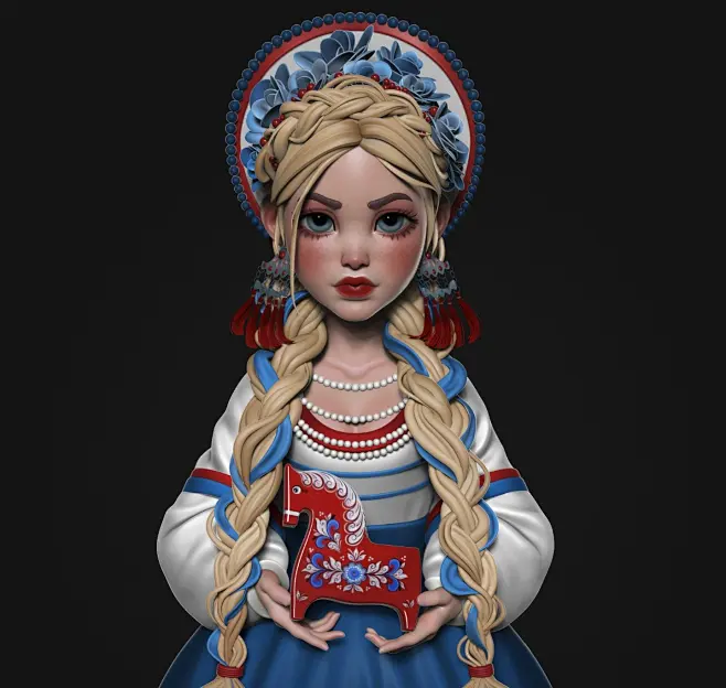 俄罗斯3D艺术家 Anna Kartashova 作品欣赏 92P-CG角色-微元素 - Element3ds.com!-花瓣网