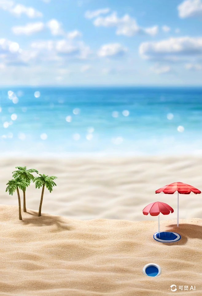 2x3_海边沙滩高清背景 (3)-花瓣网