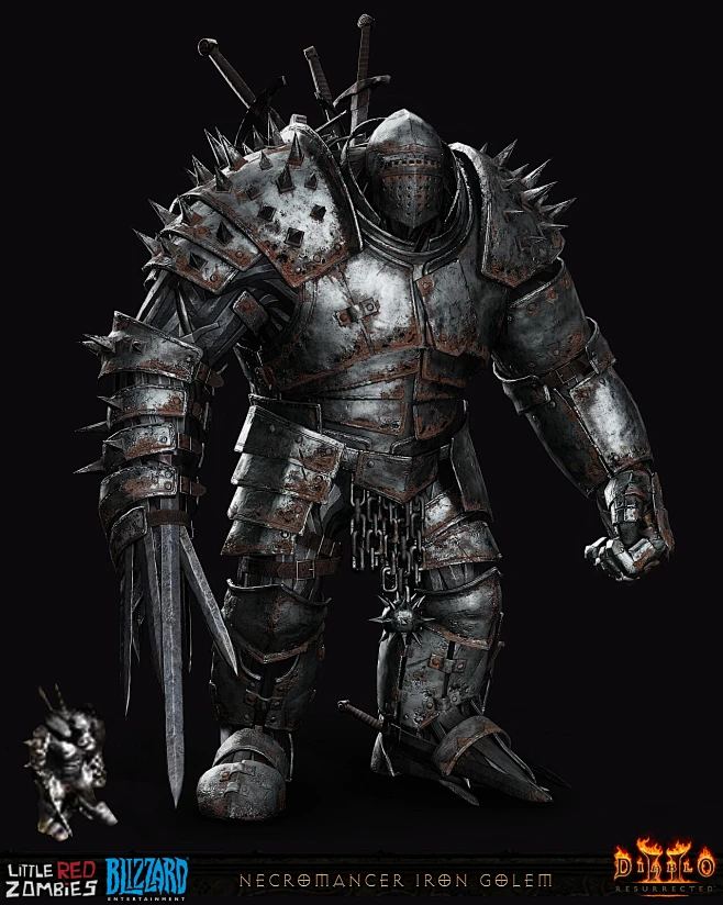 Diablo II: Resurrected - Necromancer Iron Golem, LITTLE RED ZOMBIES ...