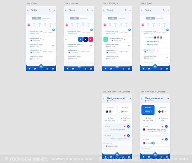 项目管理工具app界面设计_移动任务管理系统ui设计下载_颜格视觉