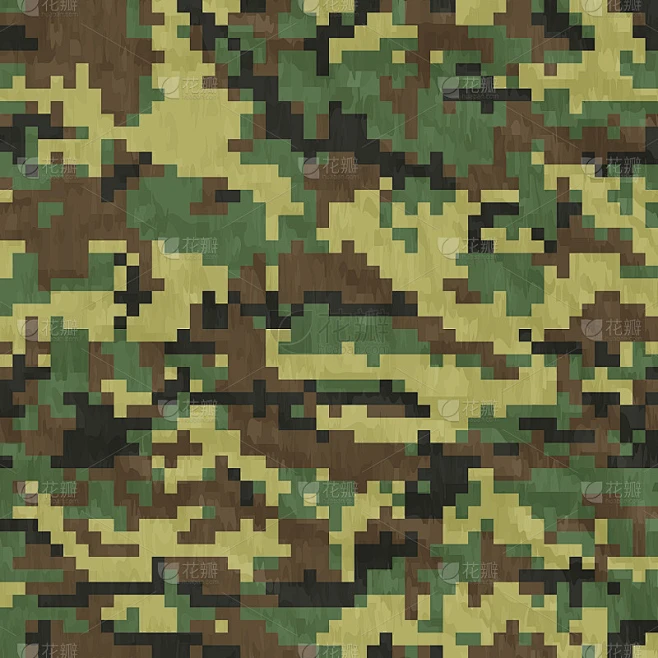 PrintSeamless，数字伪装模式矢量素材-花瓣网