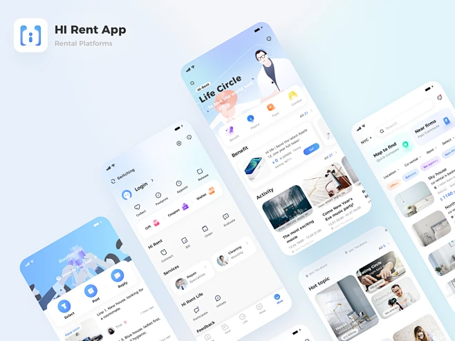 Hi Rent APP-花瓣网