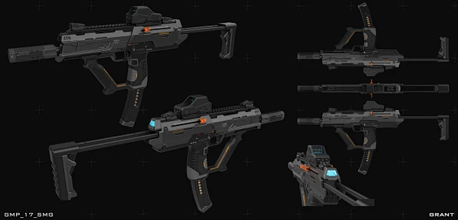 GMP_17(SMG） Submachine gun-花瓣网
