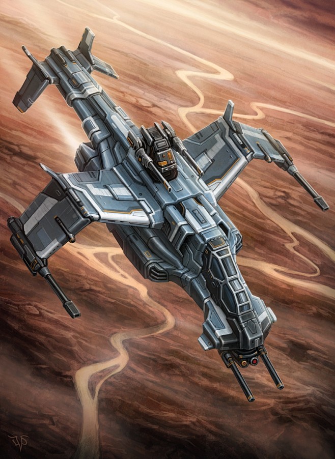 科幻飞船原画科幻载具原画科幻原画来自cgbook.cn (307)