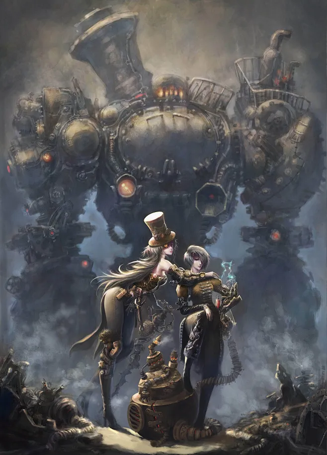 蒸汽朋克角色原画来自cgbook.cn (65)-花瓣网