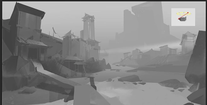 场景构图黑白构成画面构成黑白稿来自cgbook.cn (710)-花瓣网