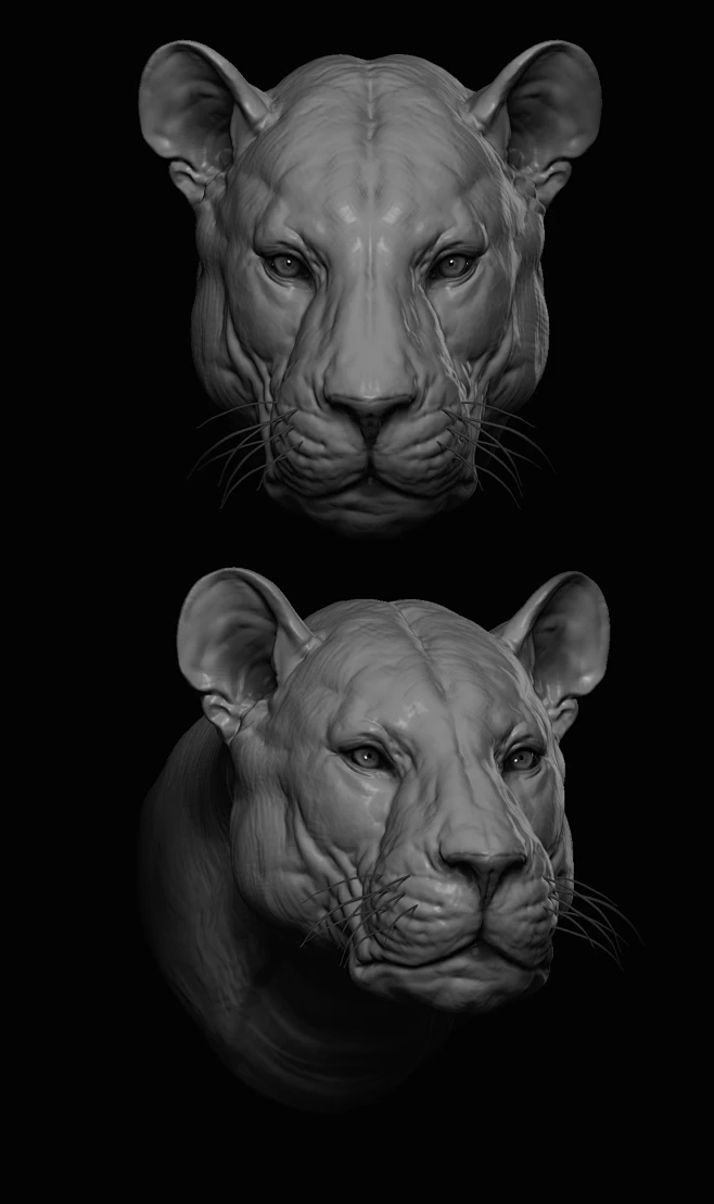 Early zbrush renders-花瓣网