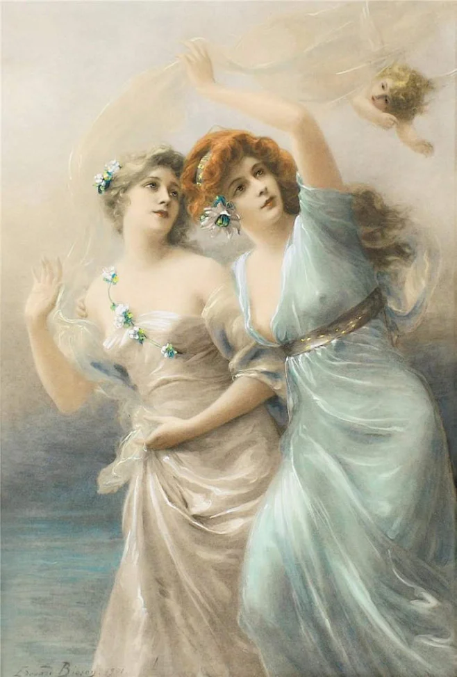 《法国画家 Edouard Bisson 作品欣赏》-花瓣网