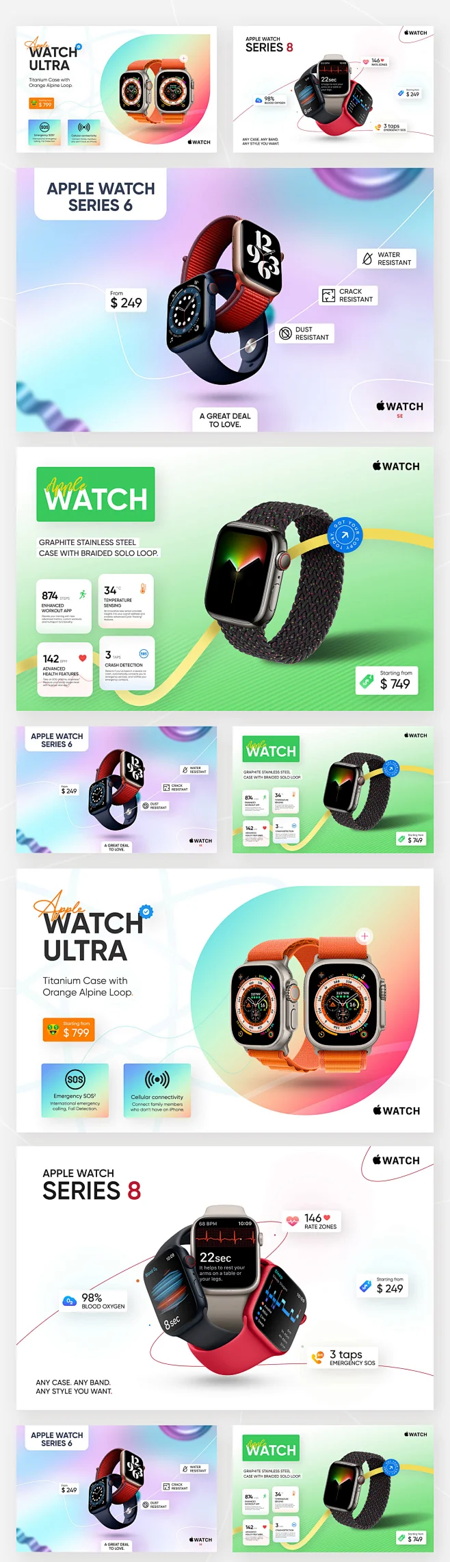 ads banner banner design shopify banner smart watch banner Social Media ...