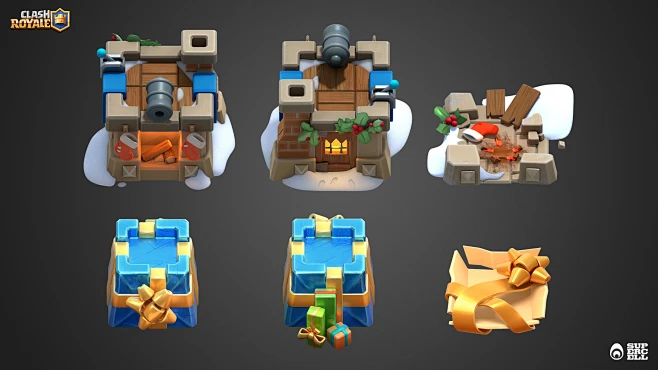 Clash Royale - Season 6 - Christmas Tower Skin-花瓣网