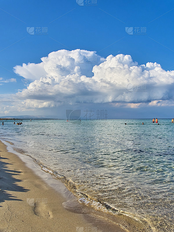 西西里岛的圣洛伦佐海滩