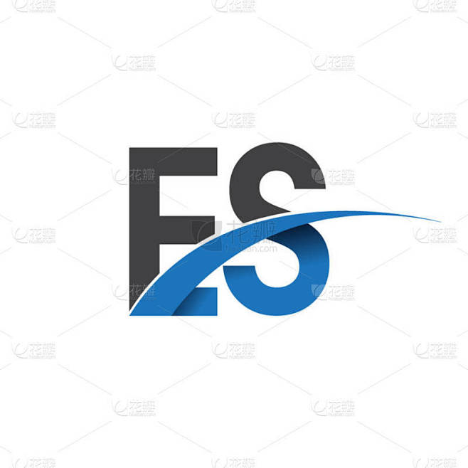 es 字母徽标, 您的企业和公司的初始徽标标识