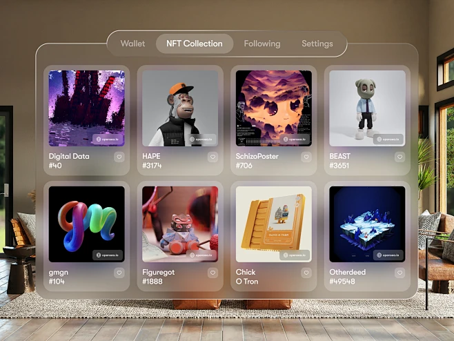 Apple Vision Pro: A Revolutionary NFT Collection AR + VR by Konstantin Zhuck on Dribbble-花瓣网