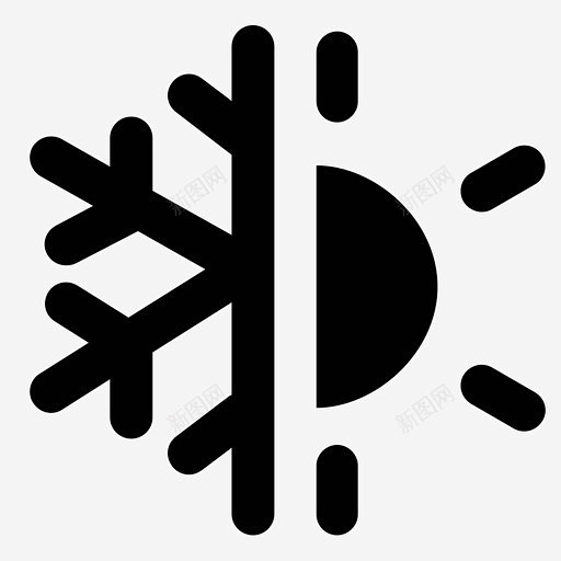温度控制空调冷图标高清素材 页面网页 平面电商 创意素材 png素材