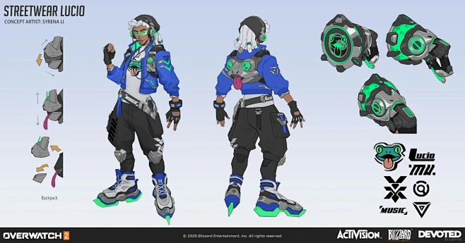 Streetwear Lucio_ Overwatch 2 Skin-花瓣网