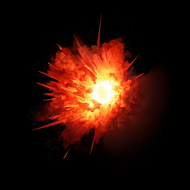06738-1971329665-a bright orange and red fireball in the dark sky with ...