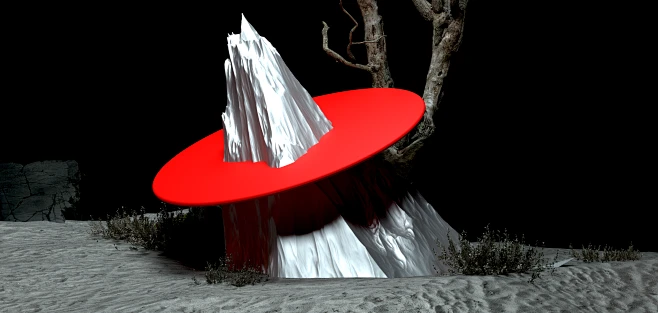 c4d Fashion fine art installation Exhibition sculpture (9)-花瓣网