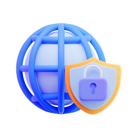 Network Security 3D Icon