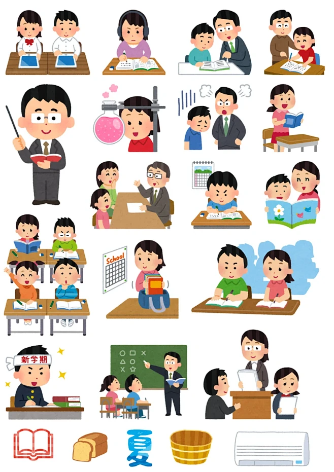 irasutoya日本小人素材（上班路上版 - 小红书-花瓣网