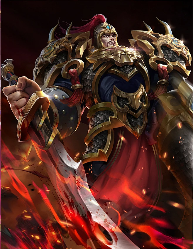 中国风男性卡牌插画中国风写实角色原画来自cgbook.cn (1)-花瓣网