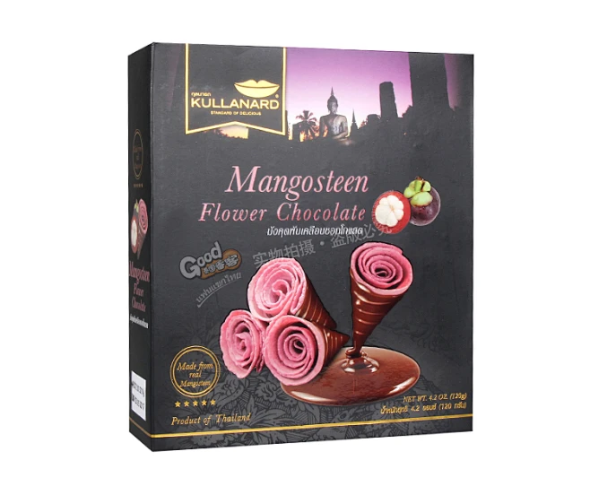 泰国新品kullanard嘉朗巧克力玫瑰饼干榴莲芒果山竹3种口味礼盒装-淘宝网-花瓣网