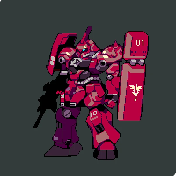 Gundam Pixel Art, Mech Pixel Art, Retro Games Pixel, 8 Bit Art, Piskel ...