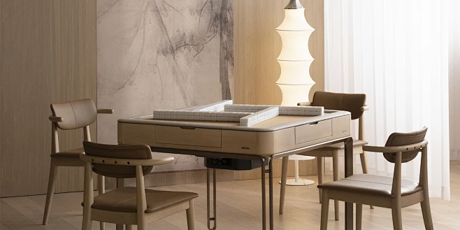 li tian's sleek mahjong table fuses traditional chinese culture with ...