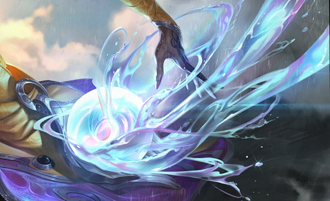 League of Legends Champion Nilah Splash Art-花瓣网
