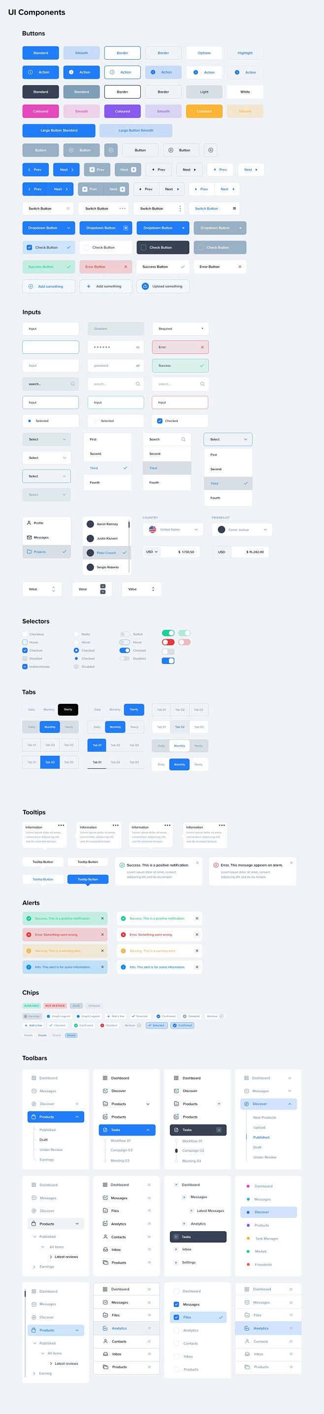 Sketch figma PSD格式 B端后台APP组件库UI浅色仪表盘饼图多种格式500+个