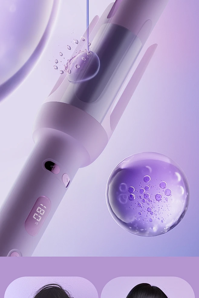 nkek全自动卷发棒持久定型大波浪女懒人32mm电动负离子卷发神器-tmall.com天猫-花瓣网