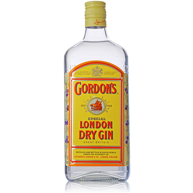 进口洋酒 哥顿金酒Gordons 杜松子酒特选伦敦金GIN 750ml 老包装-tmall.com天猫